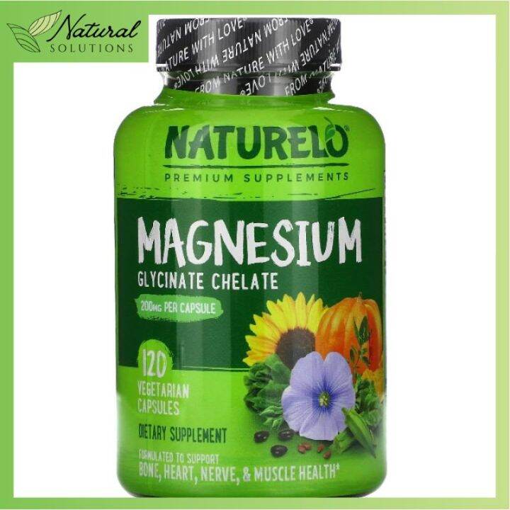 Natural Solutions Naturelo, Magnesium Glycinate Chelate with Organic ...