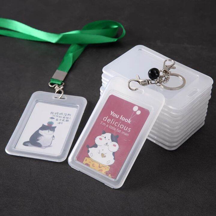 10PCS Waterproof Transparent Card Protector Cover / Student Bus Card ...