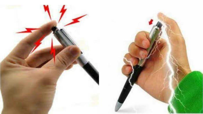 Pulpen Setrum Pena Listrik Electric Shocking Pen Gag Prank Toy Hadiah ...