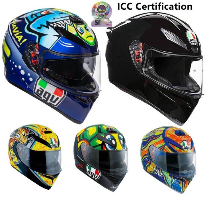 Helmet Full face AGV k1 k3 k3sv Helmet ICC Sticker Helmet for ...