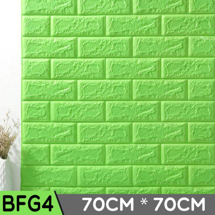 Foam Wallpaper Dinding 3D Busa Glossy Brickfoam Bata Wallpaper Dinding ...