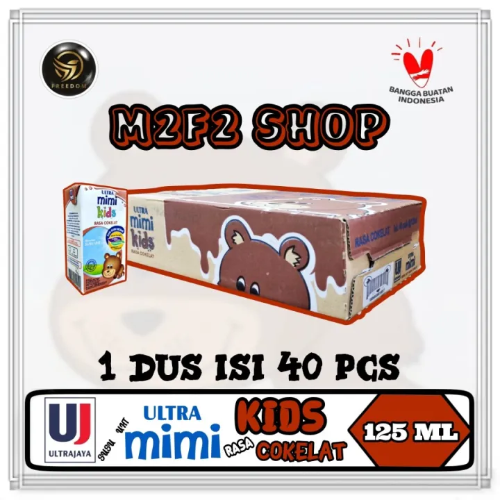 Susu Ultra Mimi Kids Kotak UHT Cokelat | Chocolate - 125 ml (Kemasan ...
