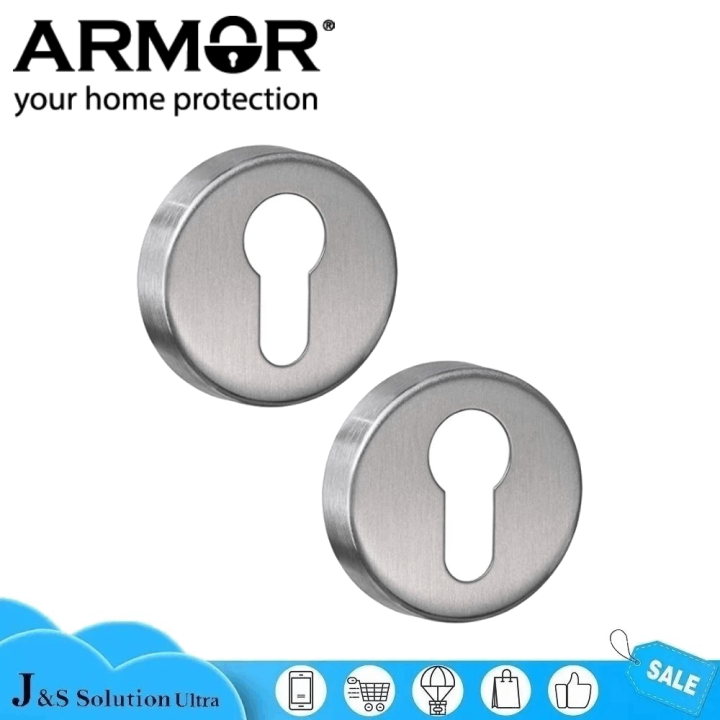AEC-53A ARMOR 9MM Stainless Steel Round Escutcheon | Cover Profile ...