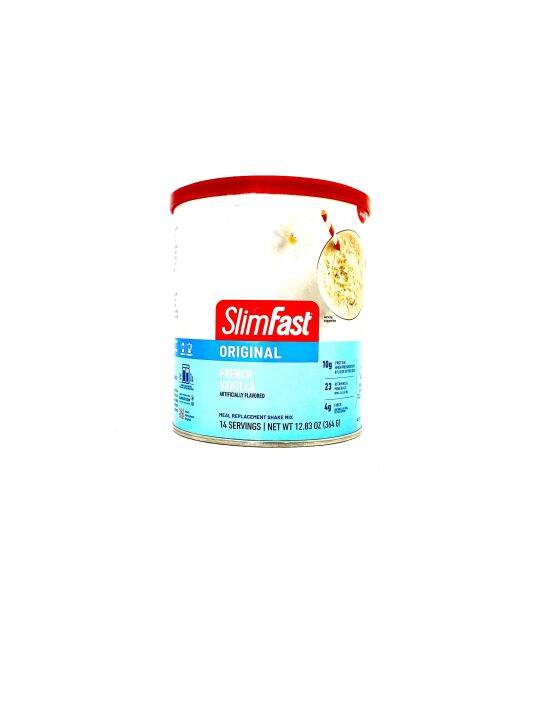 Slimfast Original French Vanilla 12.83oz (364g) SALE! WITH FREEBIES Expiry date Jan 2025 | Lazada PH