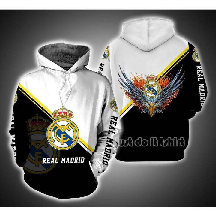 2022 Real Madrid Fire Eagle 3D Print Hoodie | Lazada PH