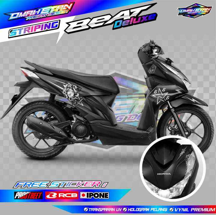 STRIPING MOTOR HONDA BEAT DELUX MEDUSA STYLE / STICKER LIST HONDA BEAT ...