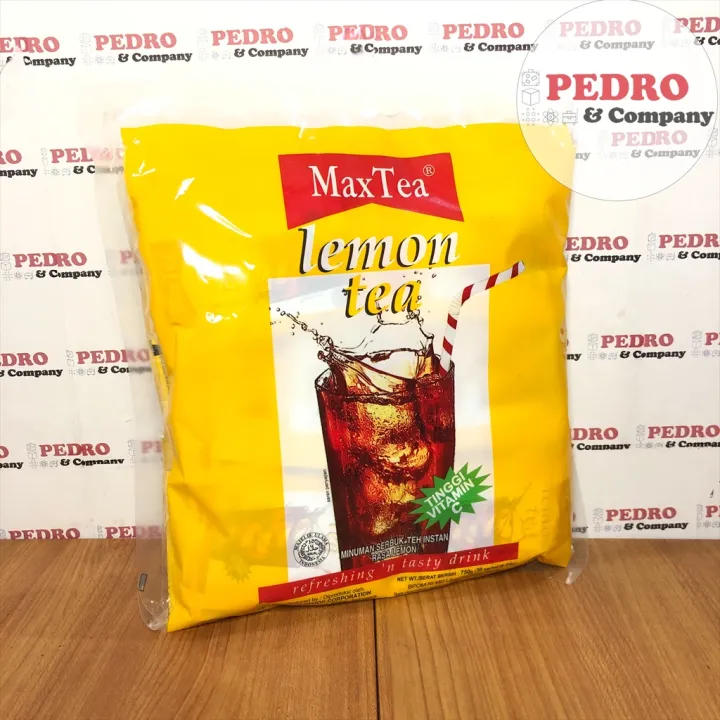 maxtea max tea lemon tea 750 gram (25g x 30 sachets) - minuman serbuk | Lazada Indonesia