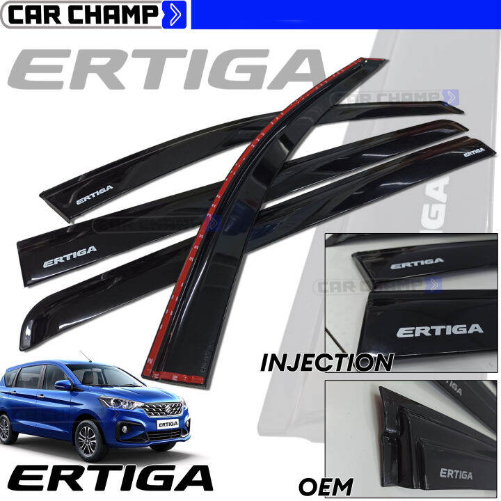 Suzuki Ertiga 2019 to 2023 OEM INJECTION Window Door Visor Black ...