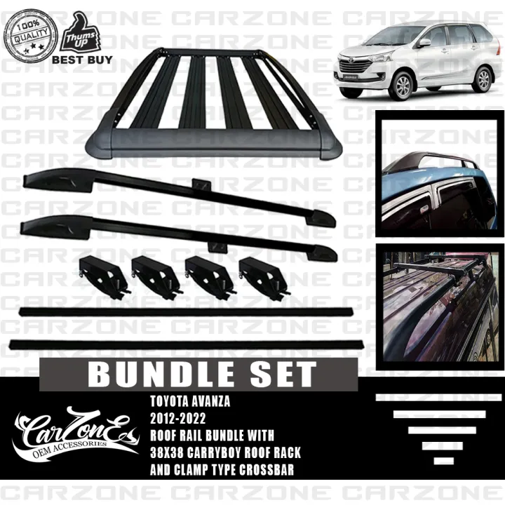 Toyota Avanza 2012-2022 CARRYBOY 38x38 Roof Rack / Roofrack Top Load ...