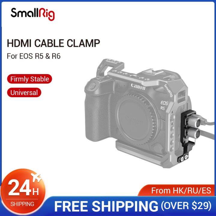 SmallRig USB-C Cable Clamp With Two M3 Screws For EOS R5 and R6 Cage ...