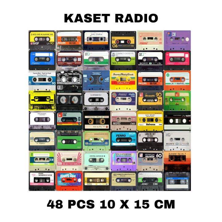 Poster kaset radio retro untuk dinding | Lazada Indonesia