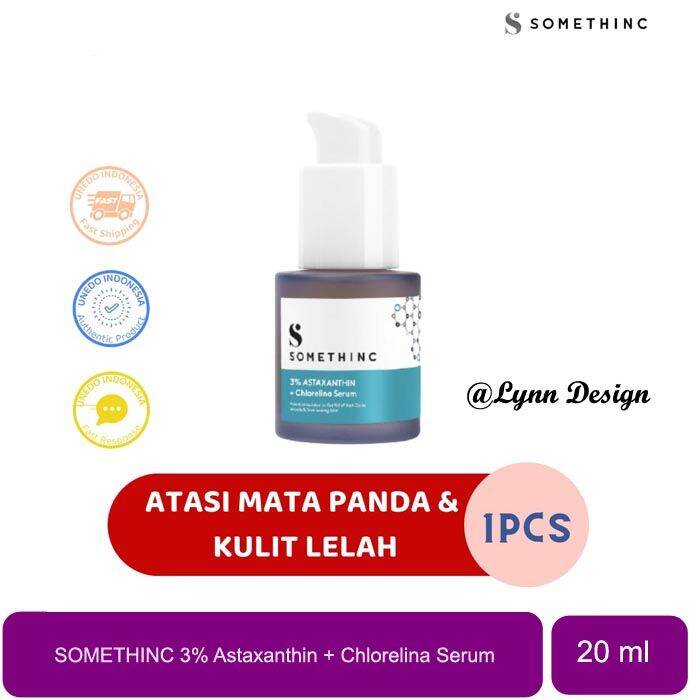 SOMETHINC 3% Astaxanthin + Chlorelina Serum 20ML - Solusi Mata Panda & Kulit Lelah_Lynn Design ...