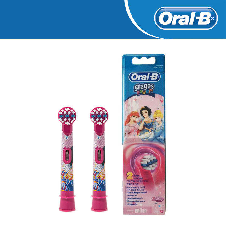 Braun Oral B Stages Power Children's Electric Toothbrush Heads Princess ...