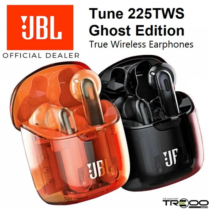 JBL Tune 225TWS Ghost Edition True Wireless Bluetooth On-Ear Earphones ...