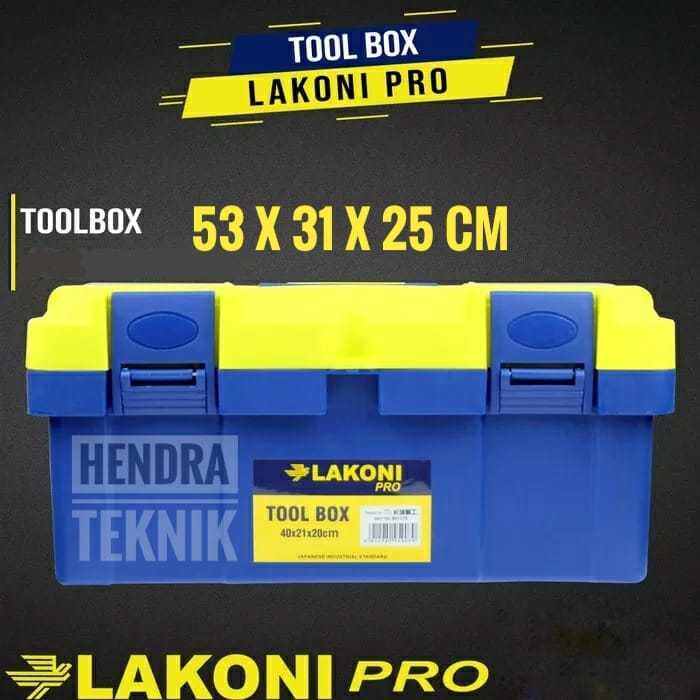 ORI TOOL BOX PLASTIK MURAH 53x31x25cm LAKONI pro KOTAK PERKAKAS 530mm ...