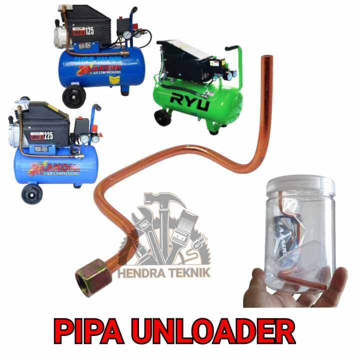 PIPA COMPRESSOR UNLOADER 1/8" PIPA OTOMATIS 3/4HP 1HP PIPA KOMPRESOR ...