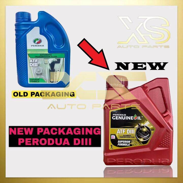 Perodua ATF D-III AUTO TRANSMISSION FLUID Gear Oil 1L Viva Kenari Kelisa Myvi 1.3 D3 Auto ...