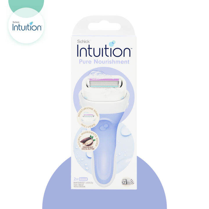 Schick มีดโกน Intuition Pure Nourishment Organic Cocoa Butter Razor ...