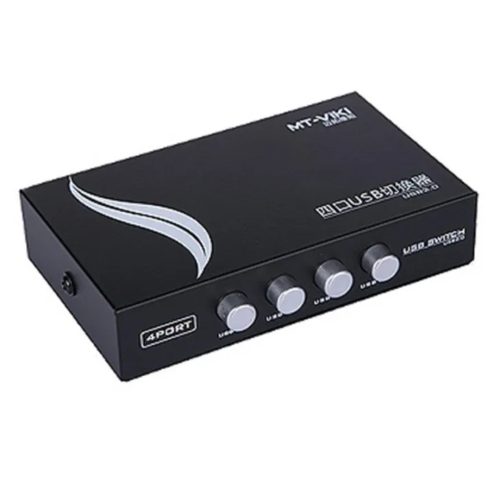 Valley17-- 4 PORTS USB PRINTER SHARE SWITCH HUB MT-1A4B-CF MT-VIKI ฮับ ยูเอสบี USB HUB อะแดปเตอร ...