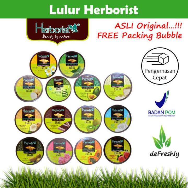 Herborist Herboris Lulur Traditional Bali plus Whitening - Halal BPOM ...