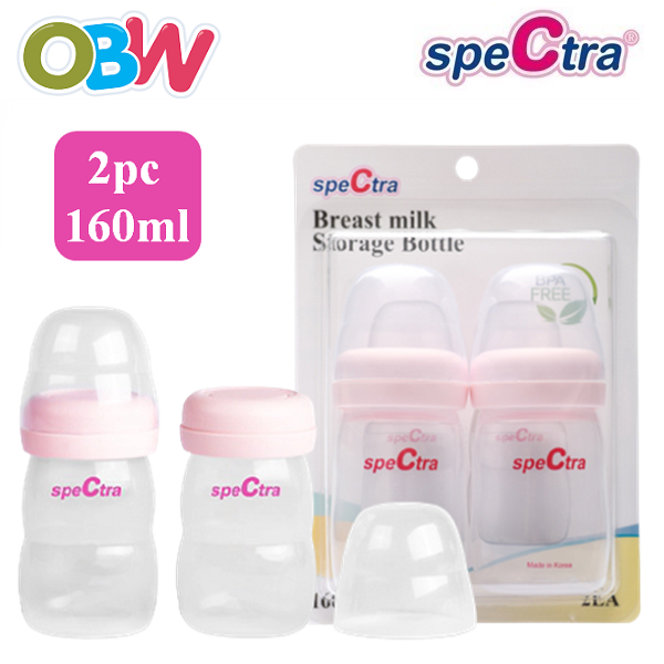 Spectra Wide Neck Breast Milk PP Storage Bottles 160ml (2pcs) Spectra Breastmilk Storage Bottles ...