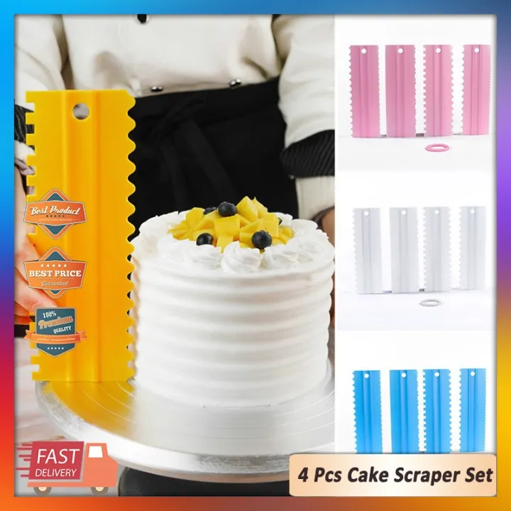 4pcs Icing Contour Cake Comb Set | Lazada PH