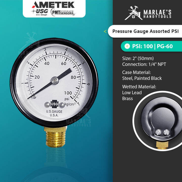 Ametek Pressure Gauge Assorted PSI | Lazada PH
