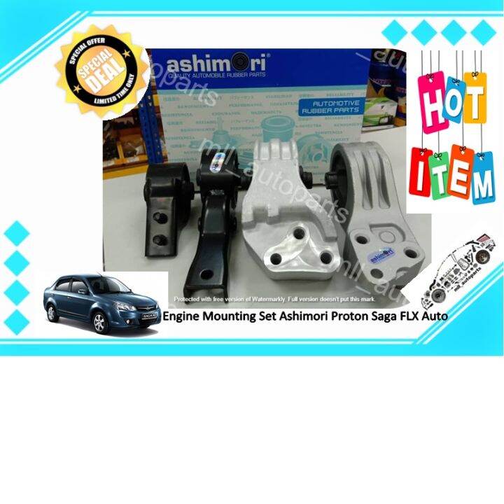 Engine Mounting Set Ashimori Proton Saga FLX Auto RM336 | Lazada