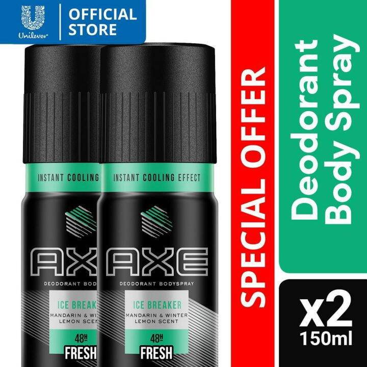 AXE ICE BREAKER BODY SPRAY 150ML x2 | Lazada PH