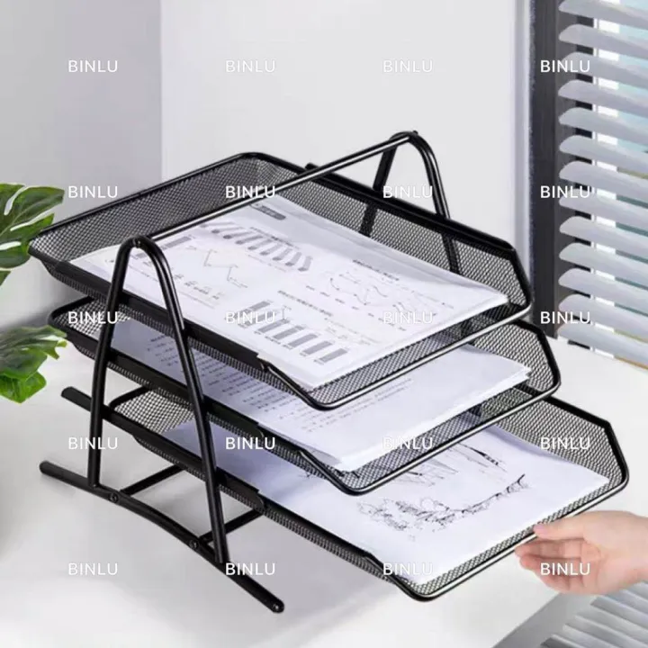 rgnb46900ufx 3 layer magazine tray/storage/desk organizer/holder/rack ...