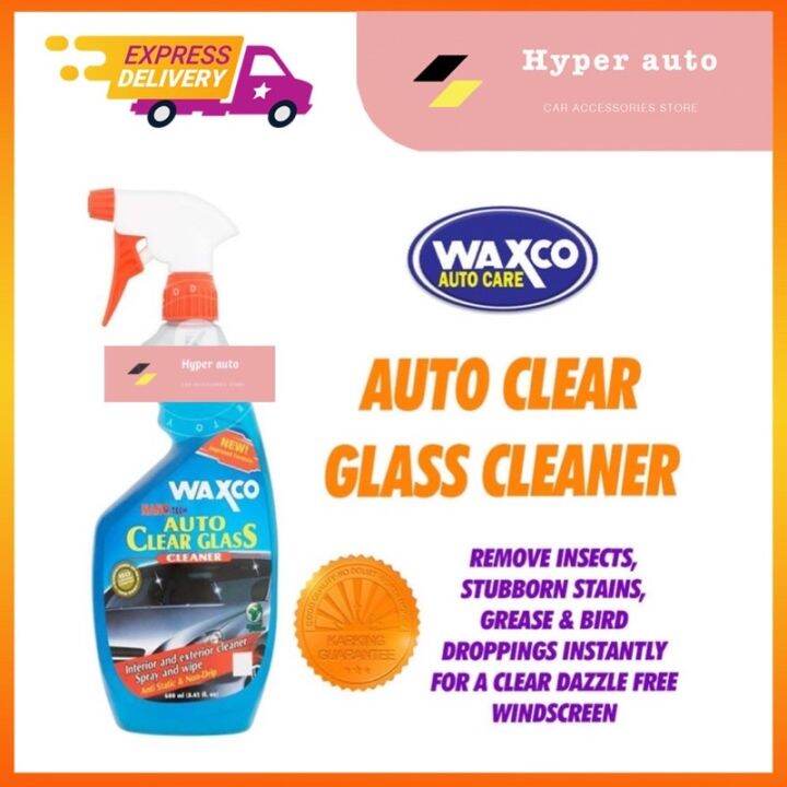 Waxco Auto Clear Glass Cleaner (600ml) car care cleaning kit car window ...