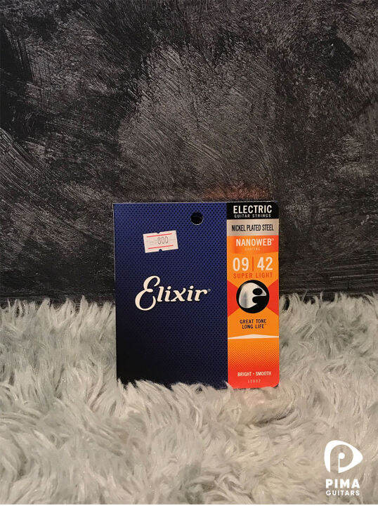 ELIXIR ELECTRIC STRINGS NICKEL PLATED STEEL WITH NANOWEB COATING - 09 ...
