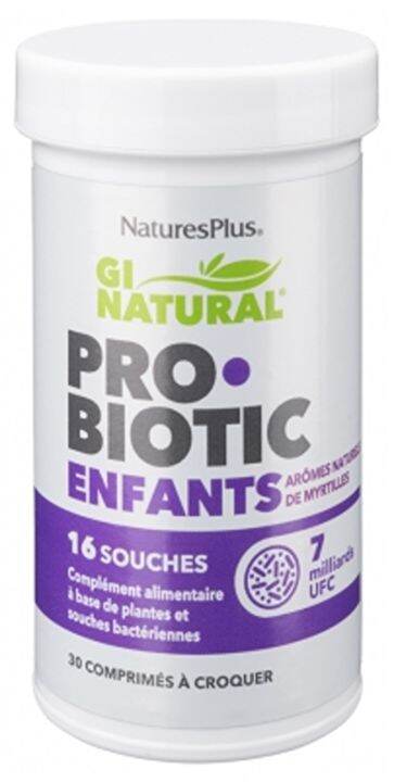 Natures Plus Gi Natural Probiotic Kids 30 Chewable Tablets | Lazada ...