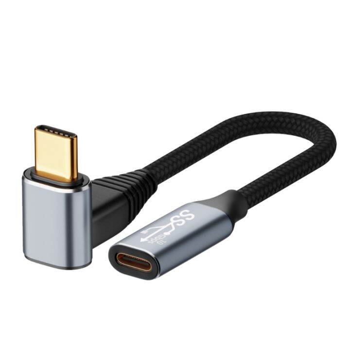 【New Arrival】 90° USB C Cable Non-Braided Right Angle USB C Cable L USB ...