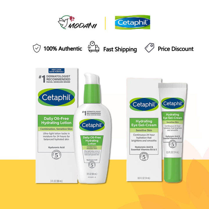 Cetaphil Daily Oil-Free Hydrating Lotion Facial Moisturizer 88 ml and ...