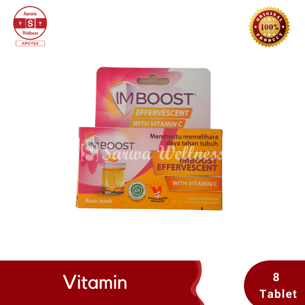 Imboost Effervescent Rasa Jeruk (1 Tube - 8 Tablet) - Soho Industri ...