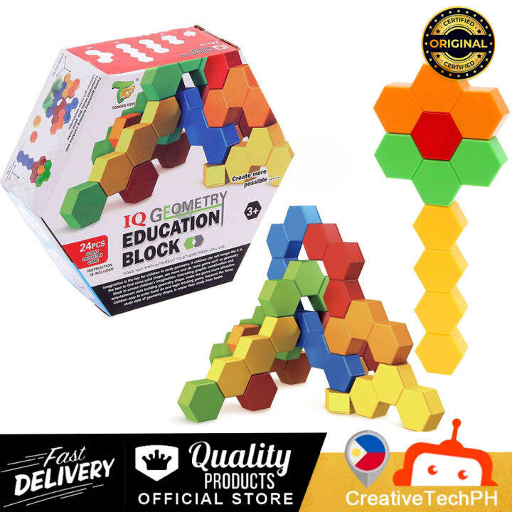 IQ GEOMETRY Education Block 24pcs IQ Geometry Education Block | Lazada PH