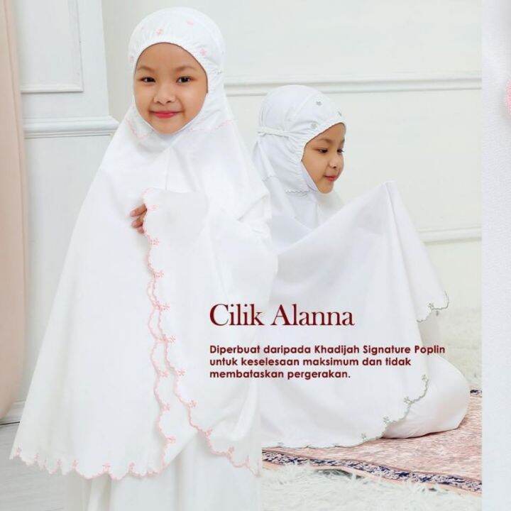 Telekung Budak Cotton 3Tahun dan ke atas | Lazada