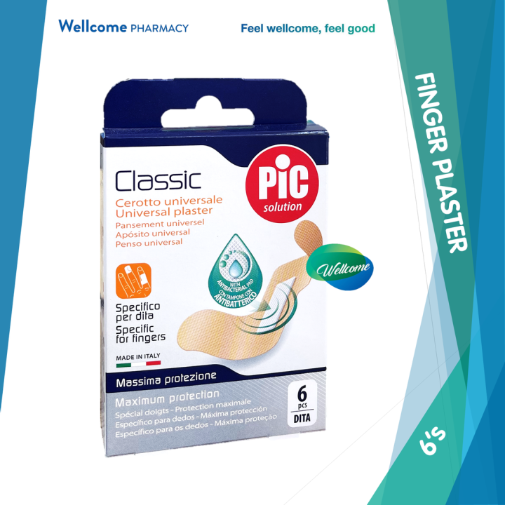 PIC Solution Classic Universal Plasters - For Fingers - 6's | Lazada