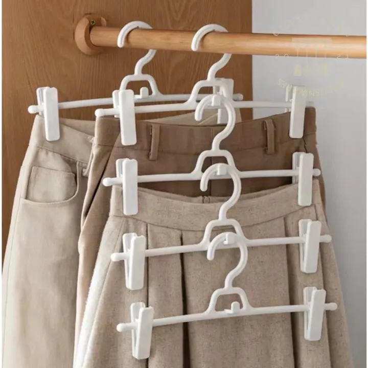 KITkitchen Stackable Pants Hanger Seamless Extendable Pants Hanger ...