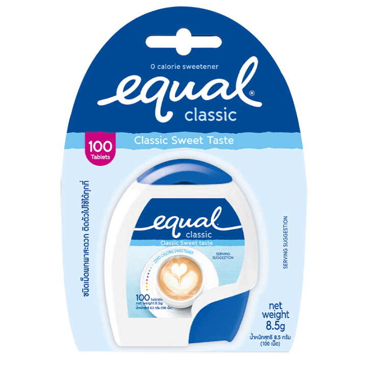 Equal Tablet classic อิควล ชนิดเม็ด สารให้ความหวานแทนน้ำตาล 0 แคลอรี่ ...