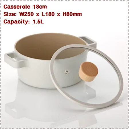 [Made in Korea] Neoflam Fika Frying Pan Wok Pan Pot Casserole Non-Stick Cookware IH (Induction ...