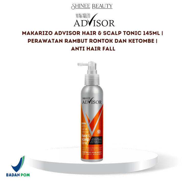 Makarizo Advisor Hair & Scalp Tonic 145mL | Perawatan Rambut Rontok dan ...
