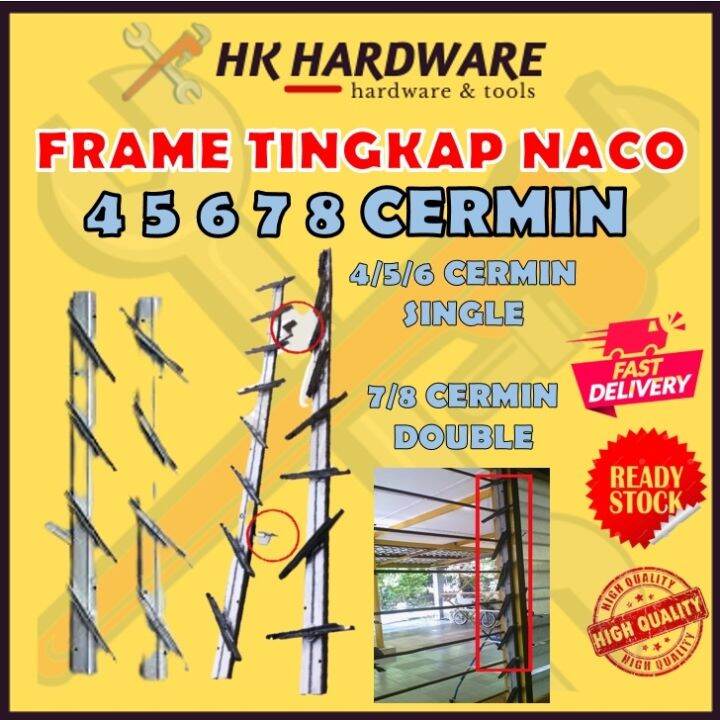 Traditional Window Louver Tingkap (NAKO) CERMIN TINGKAP NACO FRAME ...