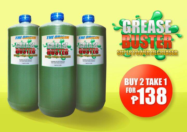 BUY 2 TAKE 1- GREASE BUSTER DEGREASER | Lazada PH