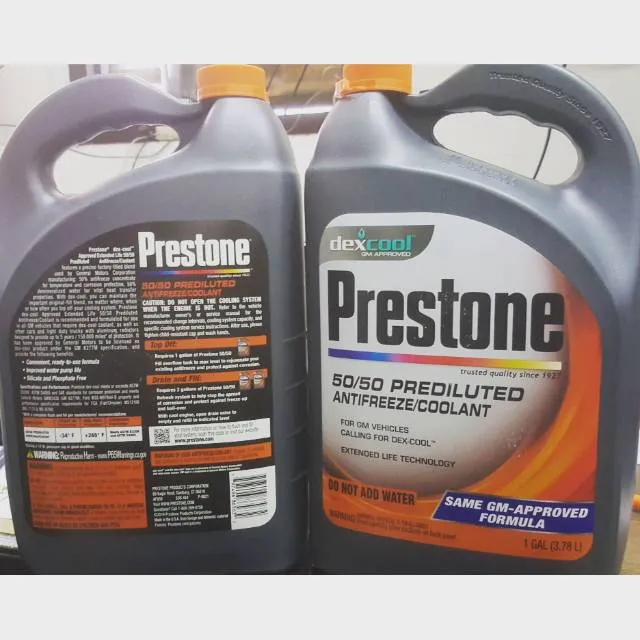 IMPORT USA galonAir radiator Prestone AntiFreeze Radiator coolant 50/50 ...