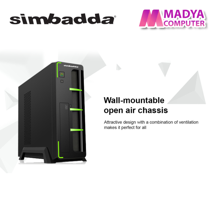 Casing PC Simbadda CX 160 Slim Mini (With PSU) - Mini ITX Case | Lazada Indonesia