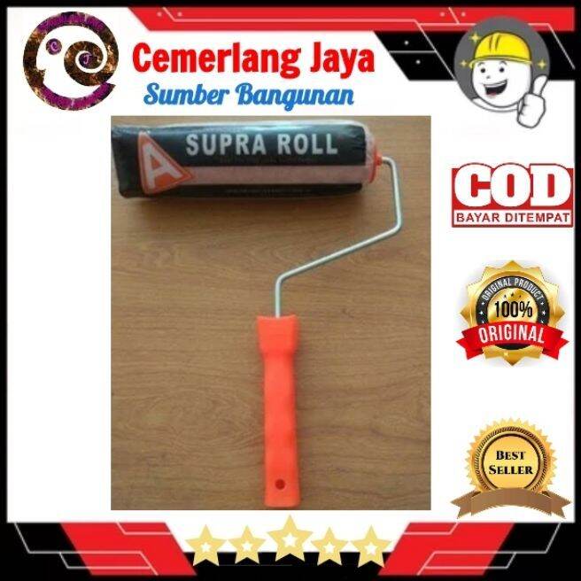 KUAS ROLL CAT TEMBOK SUPRA - KUAS ROLL 9 INCH - PAINT ROLLER TOOL COPOT ...