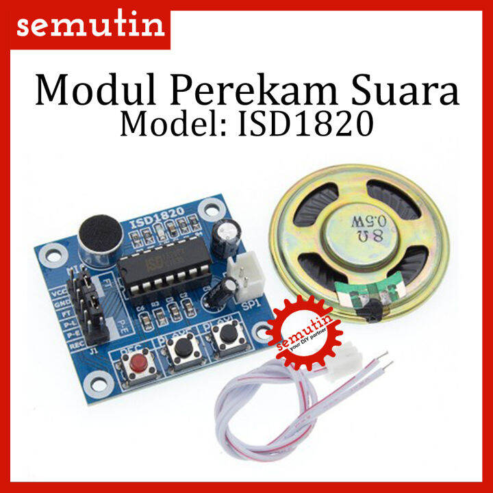 Modul Perekam Suara ISD1820 / Sound Recorder Playback Es Krim Voice ...
