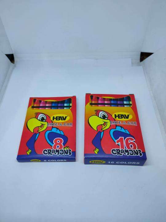 HBW Crayon 8 colors or 16 colors or 24 colors by box ( 12 sets ...